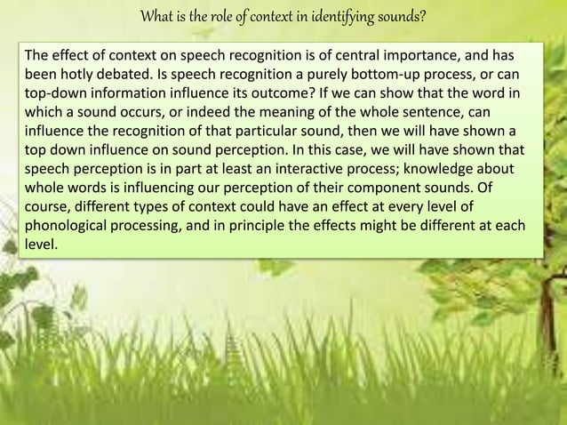 UNDERSTANDING SPEECH | PPTX