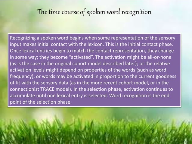 UNDERSTANDING SPEECH | PPTX