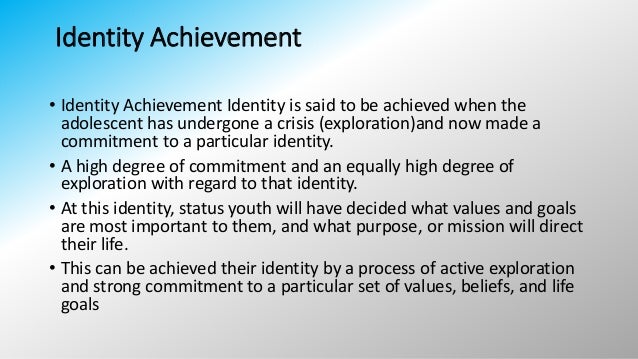 Pschology identity status by james marcia ppt