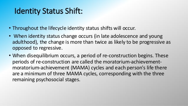 Pschology identity status by james marcia ppt