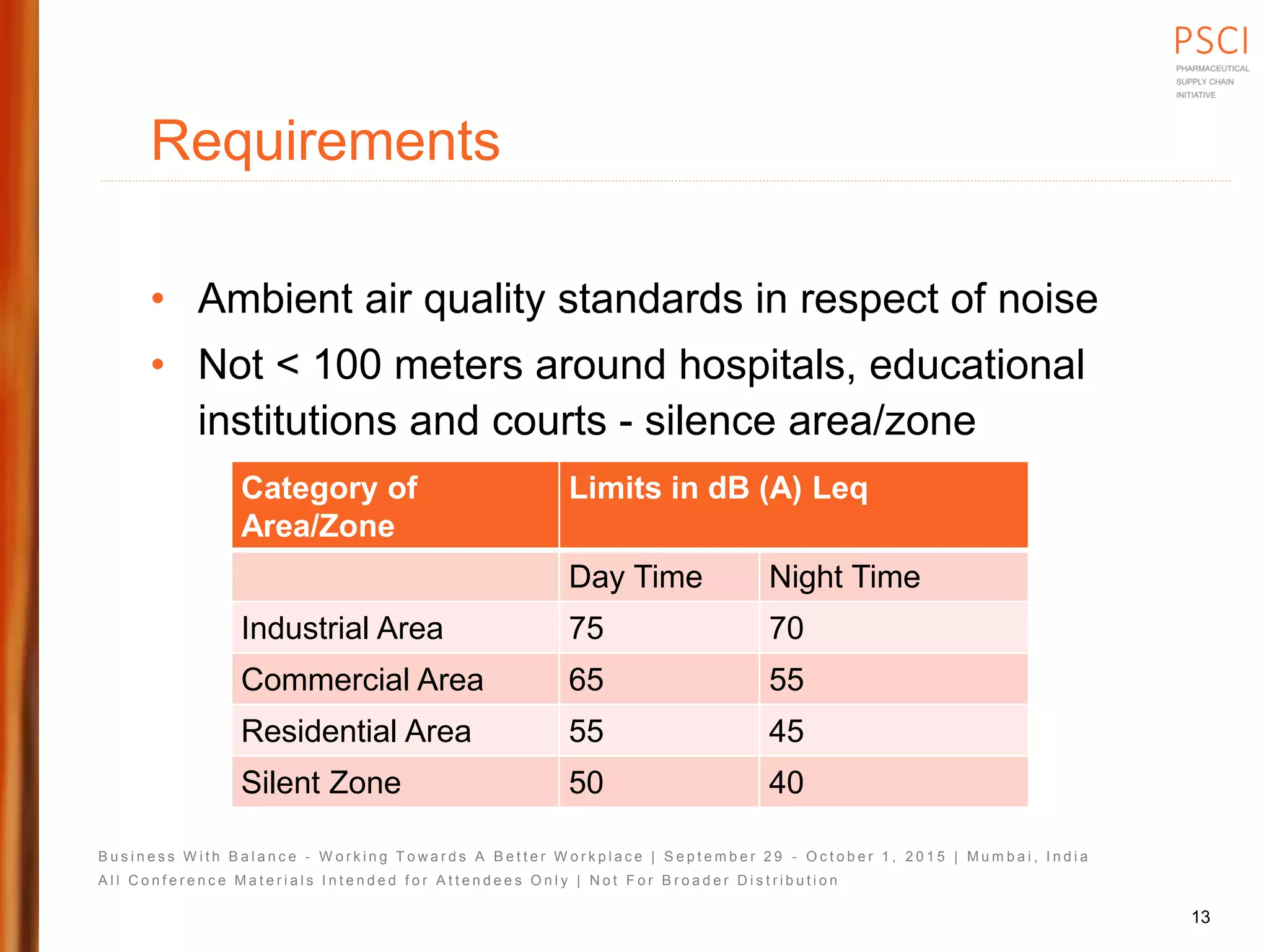 PSCI 1 Presentation environmental and safety regulatory overview by ...
