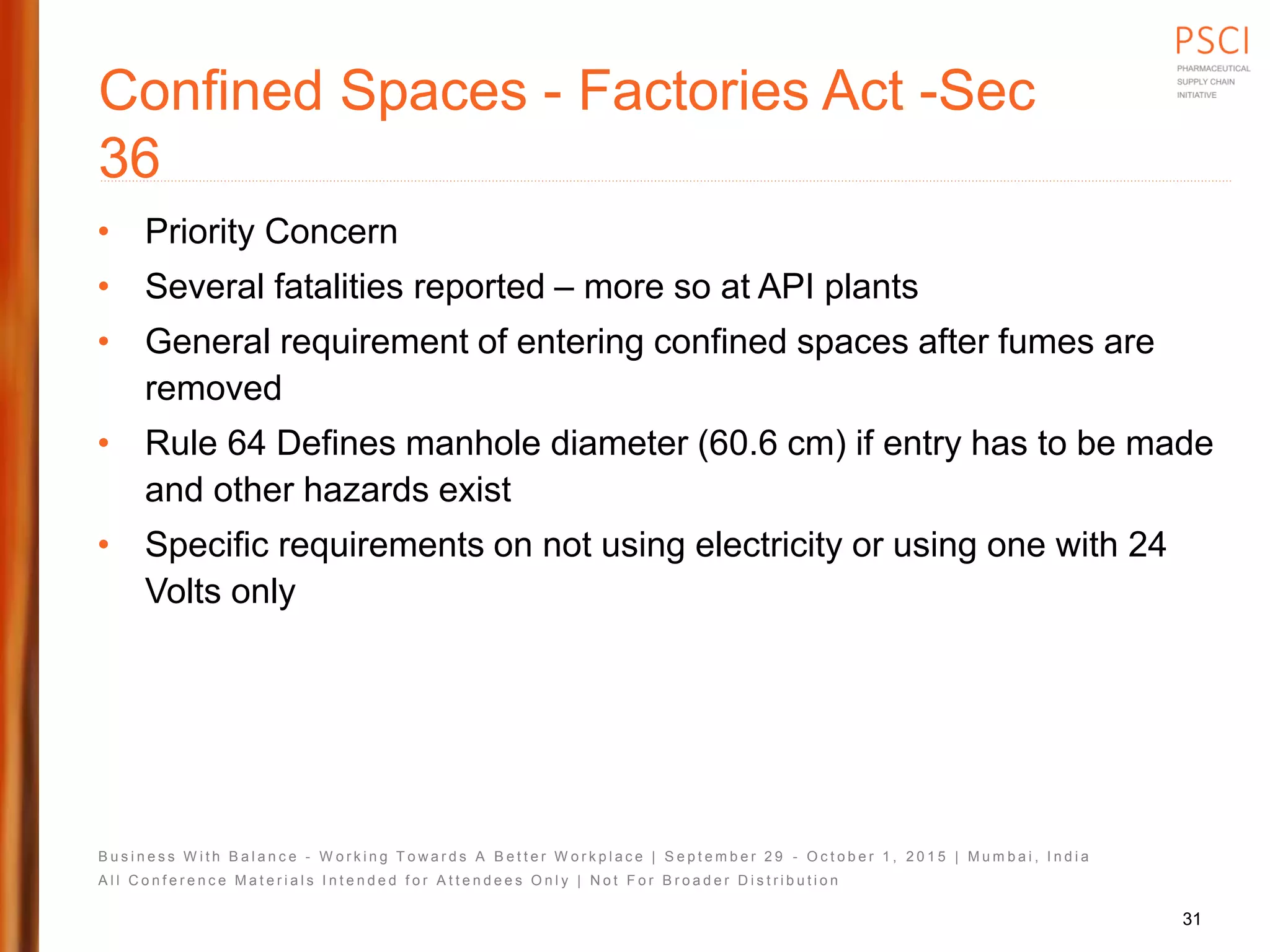 PSCI 1 Presentation environmental and safety regulatory overview by ...