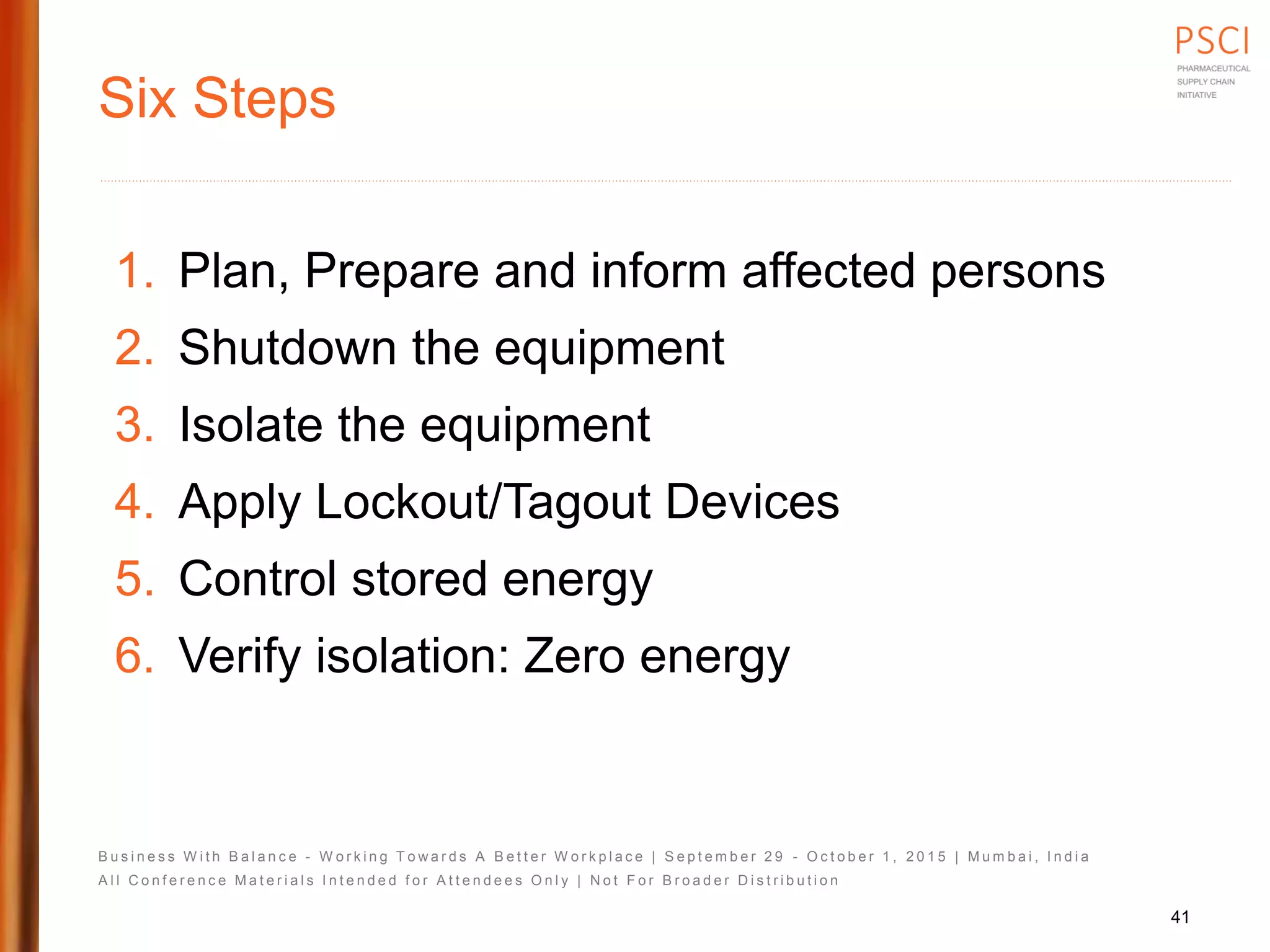 PSCI 1 Presentation environmental and safety regulatory overview by ...