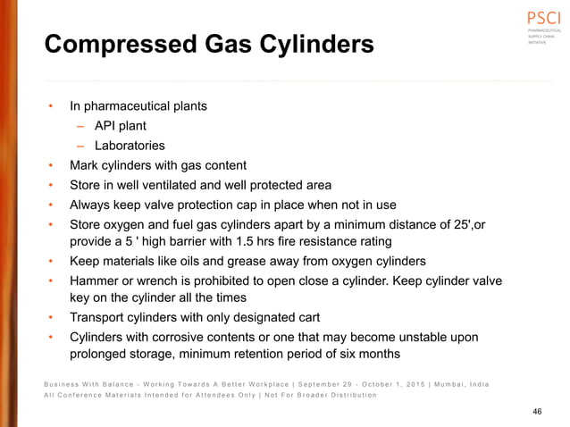 PSCI 1 Presentation environmental and safety regulatory overview by ...