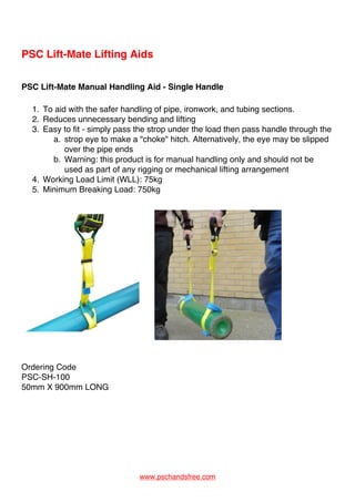 PSC Lift-Mate Manual Lifting Aids | PDF