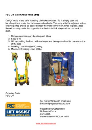 PSC Lift-Mate Manual Lifting Aids | PDF