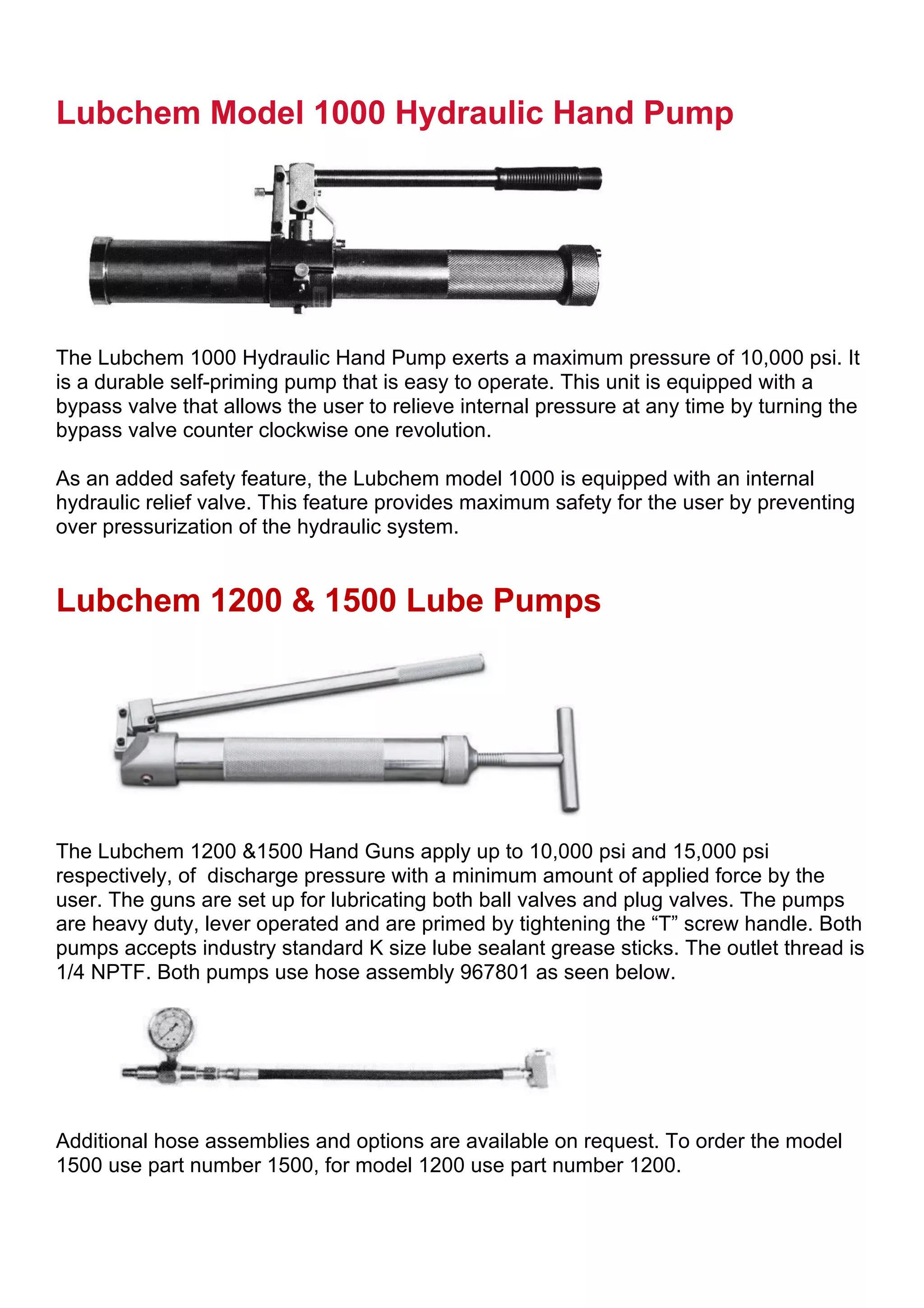 PSC Lubchem Range 2021 | PDF