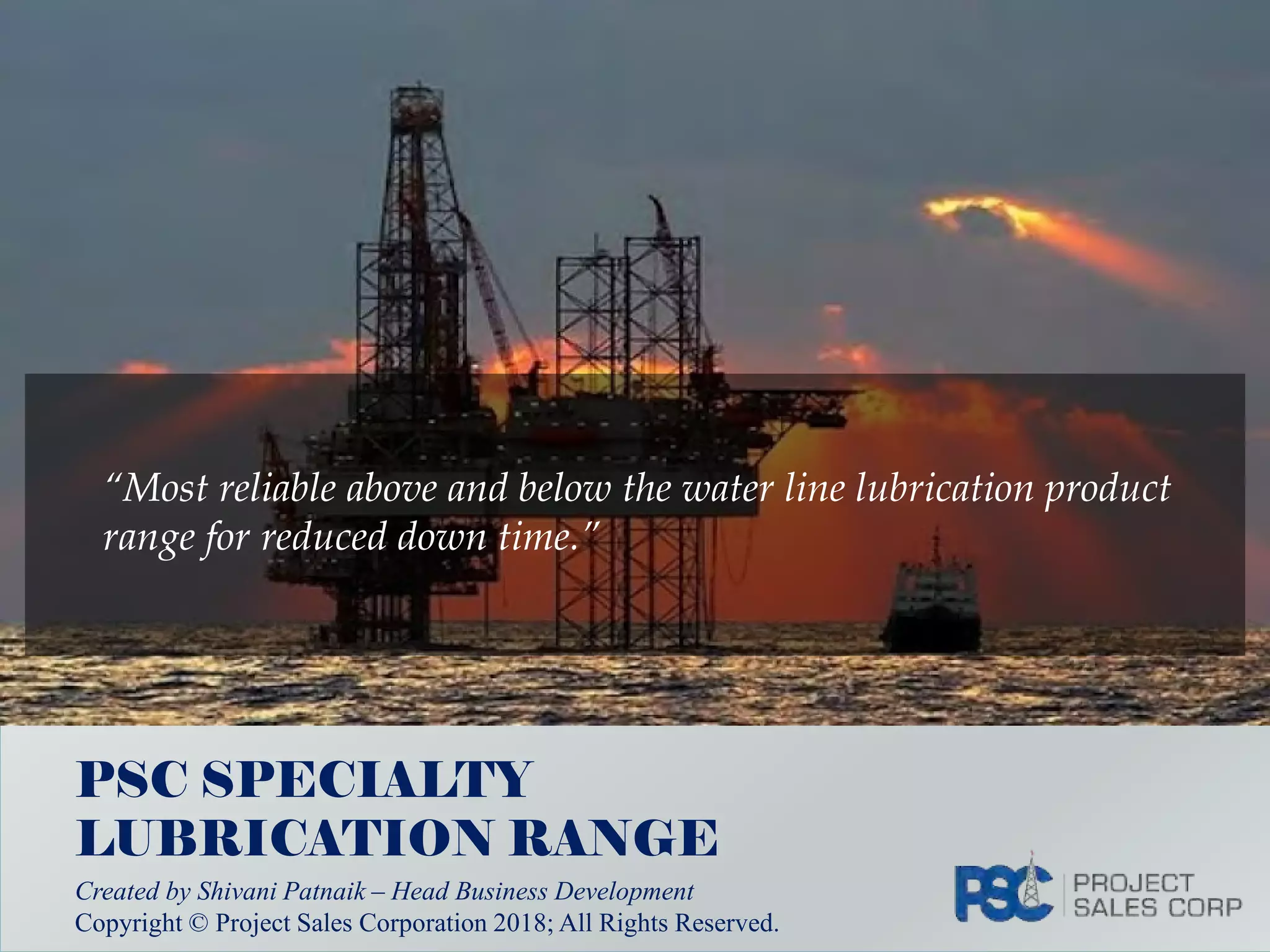 PSC Specialty Lubricants for the Marine & Offshore Drilling Industry | PDF