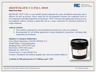PSC Specialty Lubricants for the Marine & Offshore Drilling Industry | PDF