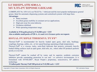 PSC Specialty Lubricants for the Marine & Offshore Drilling Industry | PPT