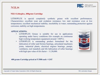 PSC Specialty Lubricants for the Marine & Offshore Drilling Industry | PPT