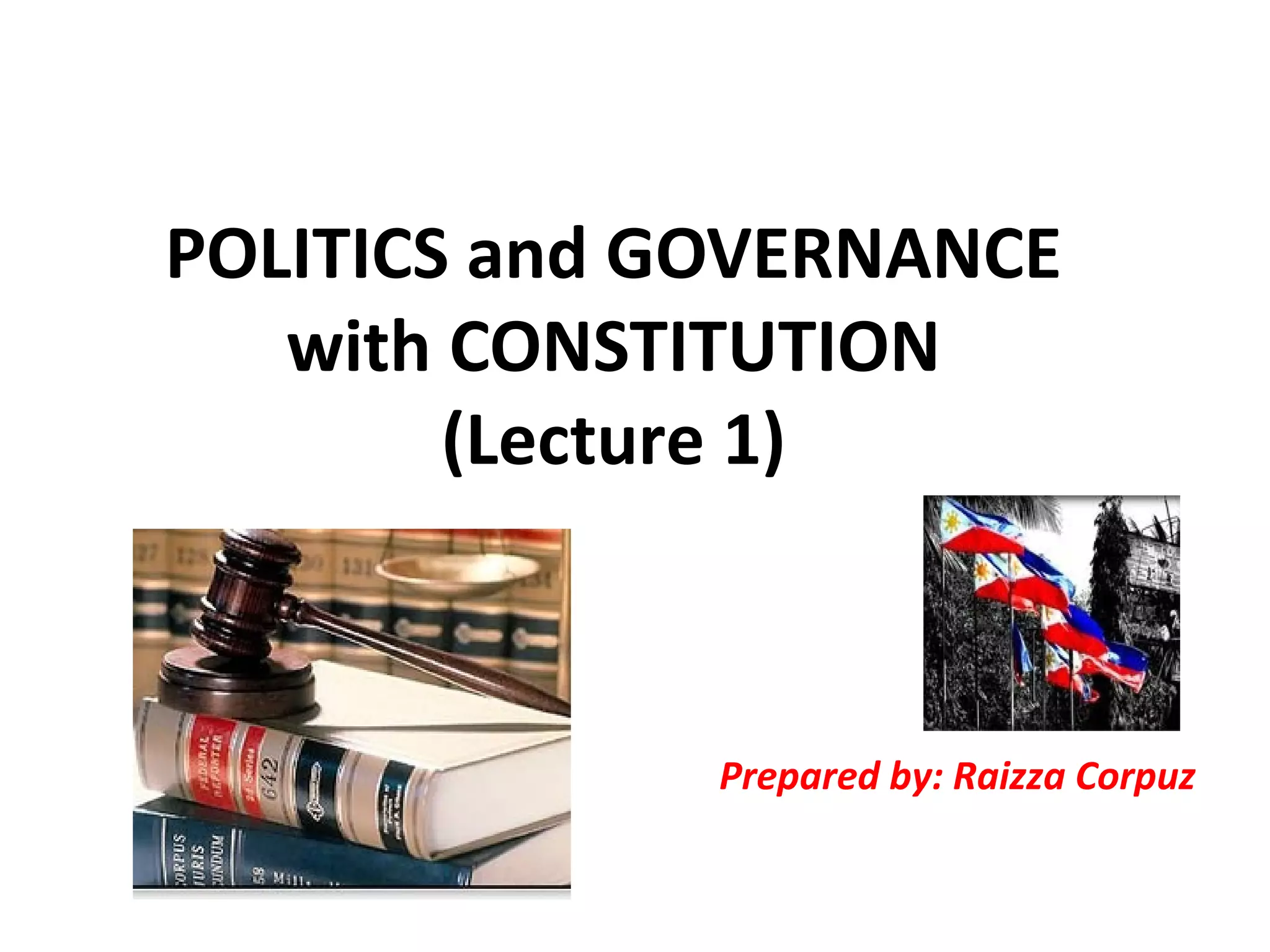 Political Science Lecture 1 | PPT