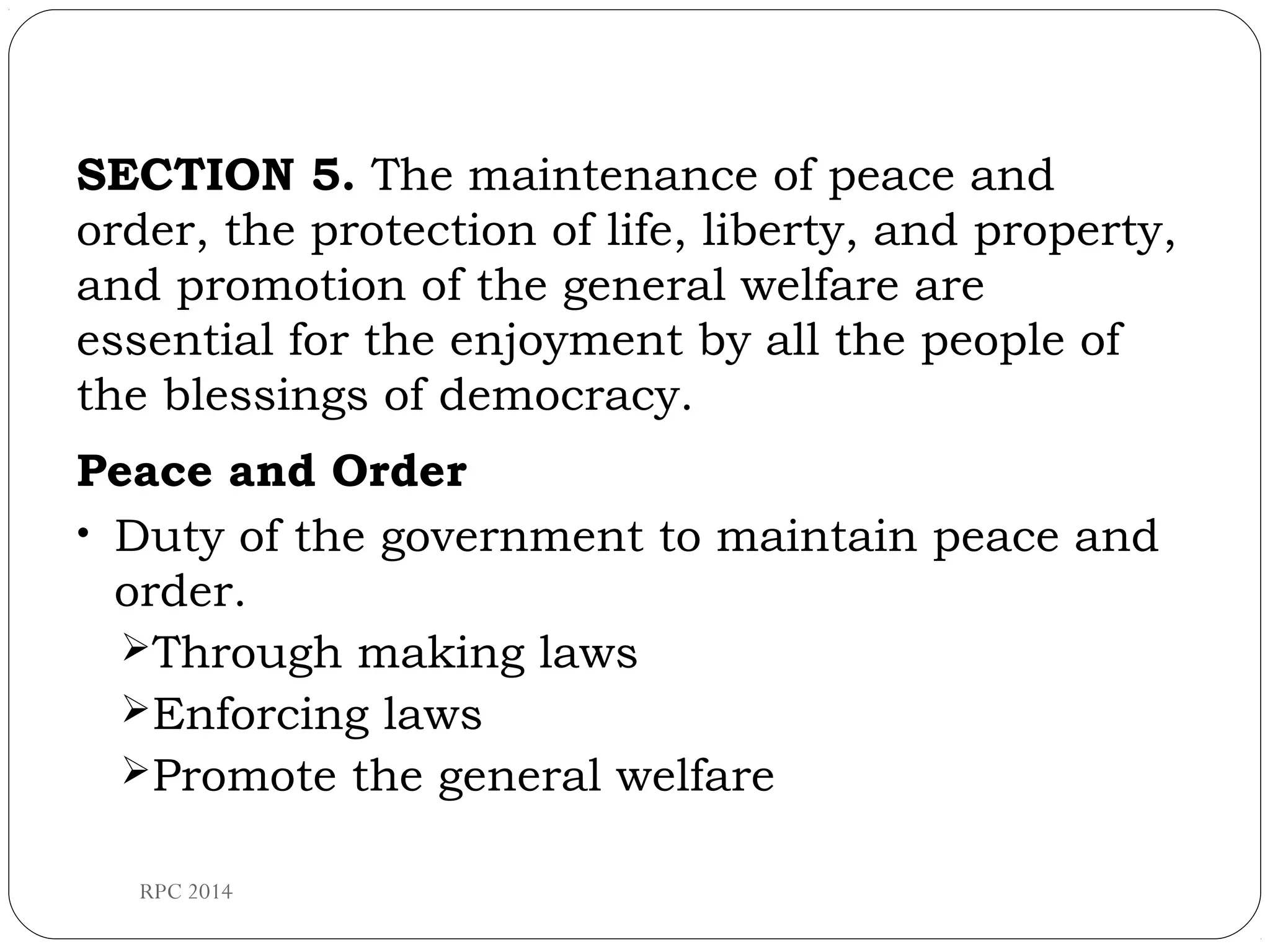 PSCN Lecture 3: Constitution Article 1 and 2 ( Section 1-6) | PPT