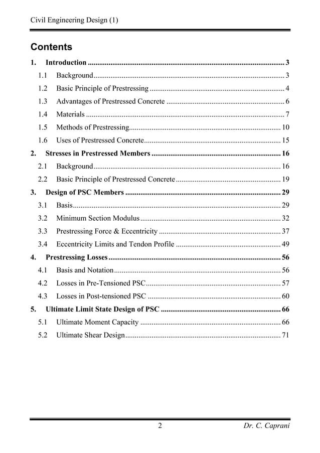 Prestressed Concrete Design | PDF
