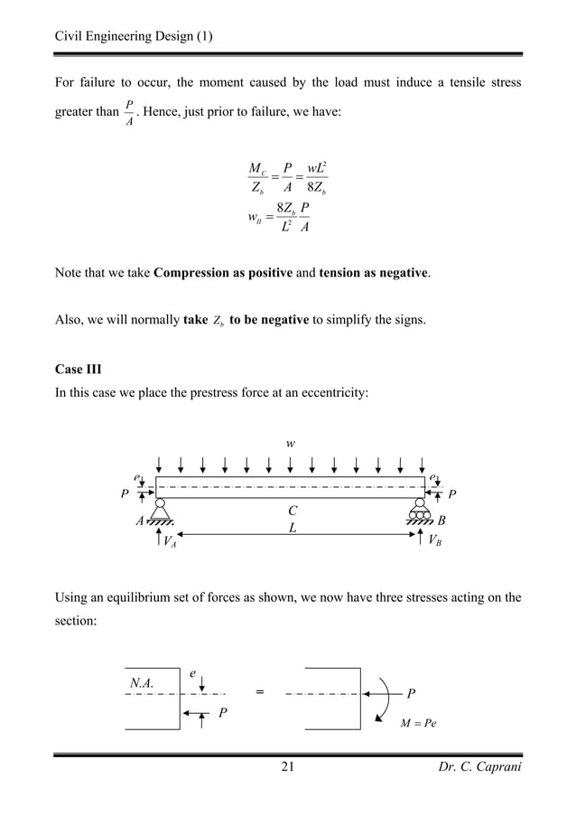 Prestressed Concrete Design | PDF
