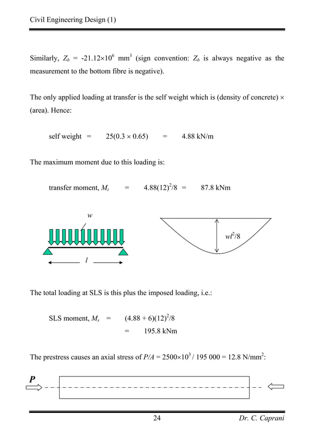Prestressed Concrete Design | PDF