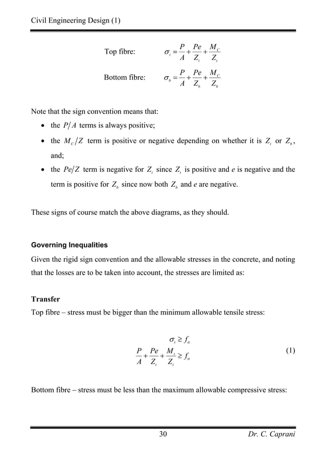 Prestressed Concrete Design | PDF