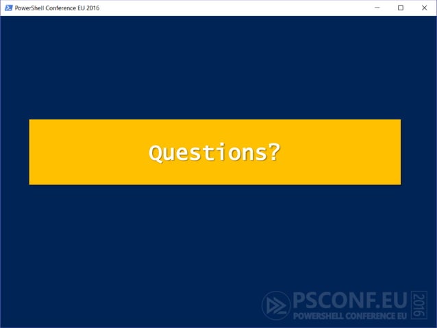 Operations Validation For Infrastructure As Code Psconfeu 2016 Ppt