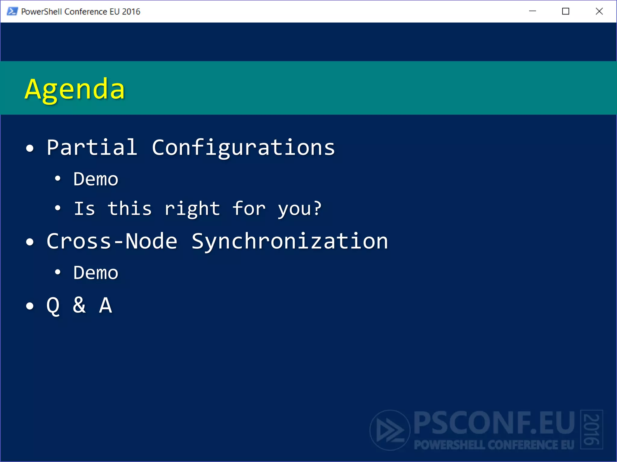 Powershell Dsc Partial Configurations And Cross Node Synchronization Ppt