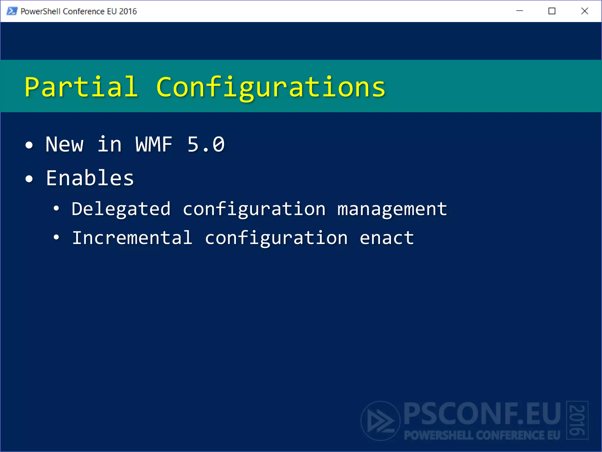 PowerShell DSC Partial Configurations and Cross-node Synchronization | PPTX