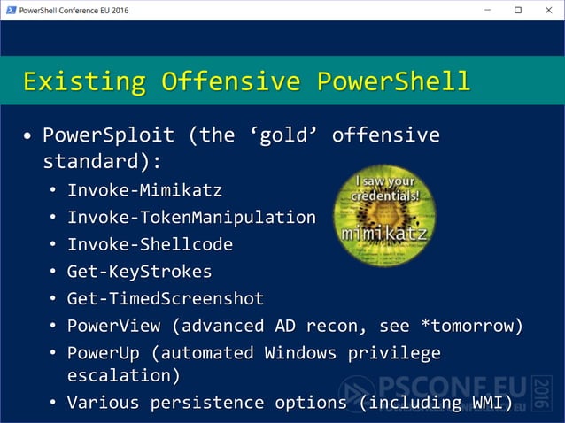 PSConfEU - Building an Empire with PowerShell | PPT