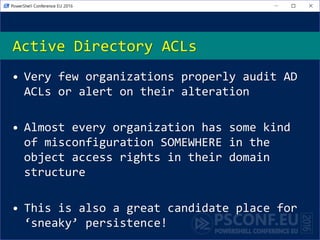 PSConfEU - Offensive Active Directory (With PowerShell!) | PPTX