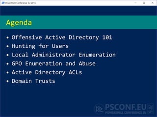 PSConfEU - Offensive Active Directory (With PowerShell!) | PPTX