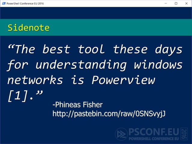 PSConfEU - Offensive Active Directory (With PowerShell!) | PPTX
