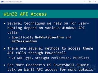 PSConfEU - Offensive Active Directory (With PowerShell!) | PPTX