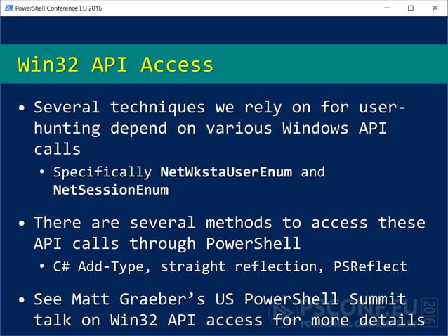 PSConfEU - Offensive Active Directory (With PowerShell!) | PPTX