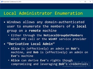PSConfEU - Offensive Active Directory (With PowerShell!) | PPTX