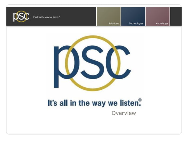 About PSC Group | PPT