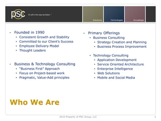 About PSC Group | PPT