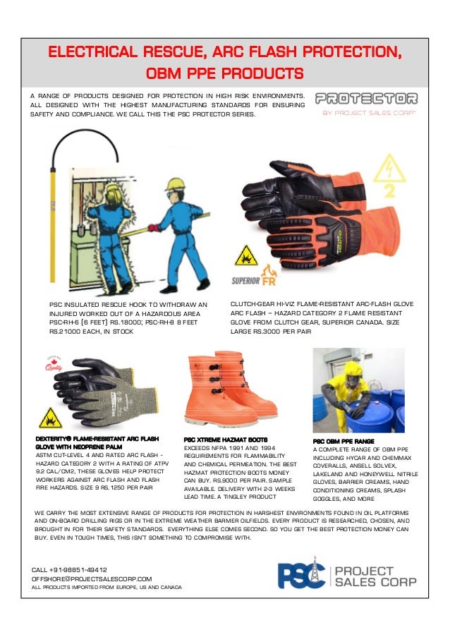 PSC Protection Series - Arc Flash, Rescue and OBM PPE Range
