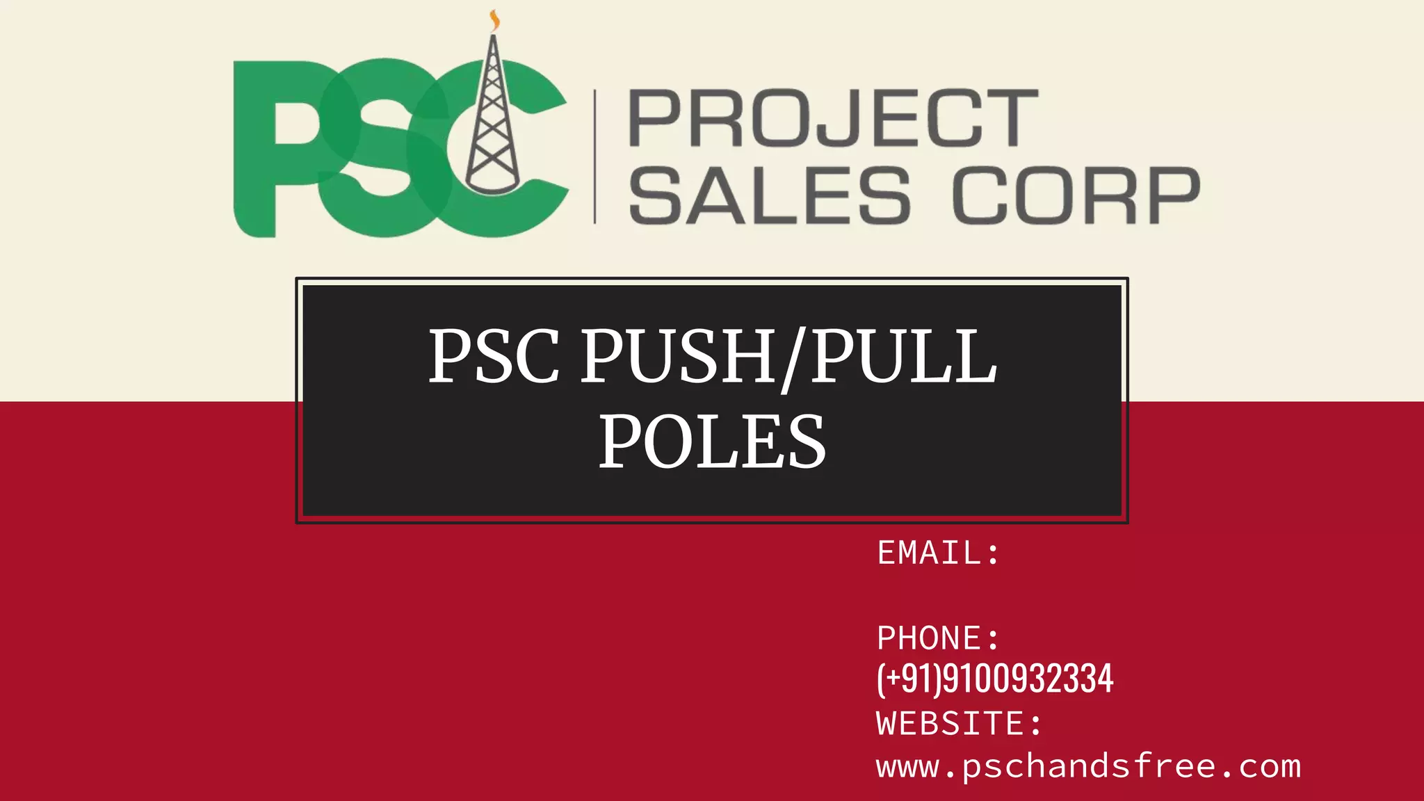 PSC Push Pull Poles | PPT