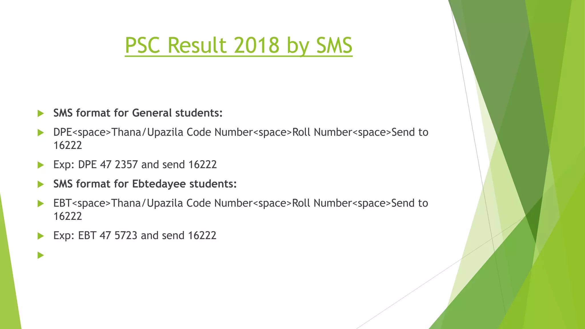 Psc result 2018 all board | PPTX
