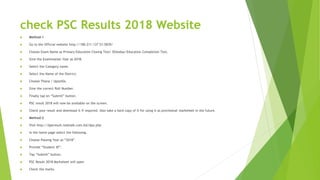 Psc result 2018 all board | PPTX