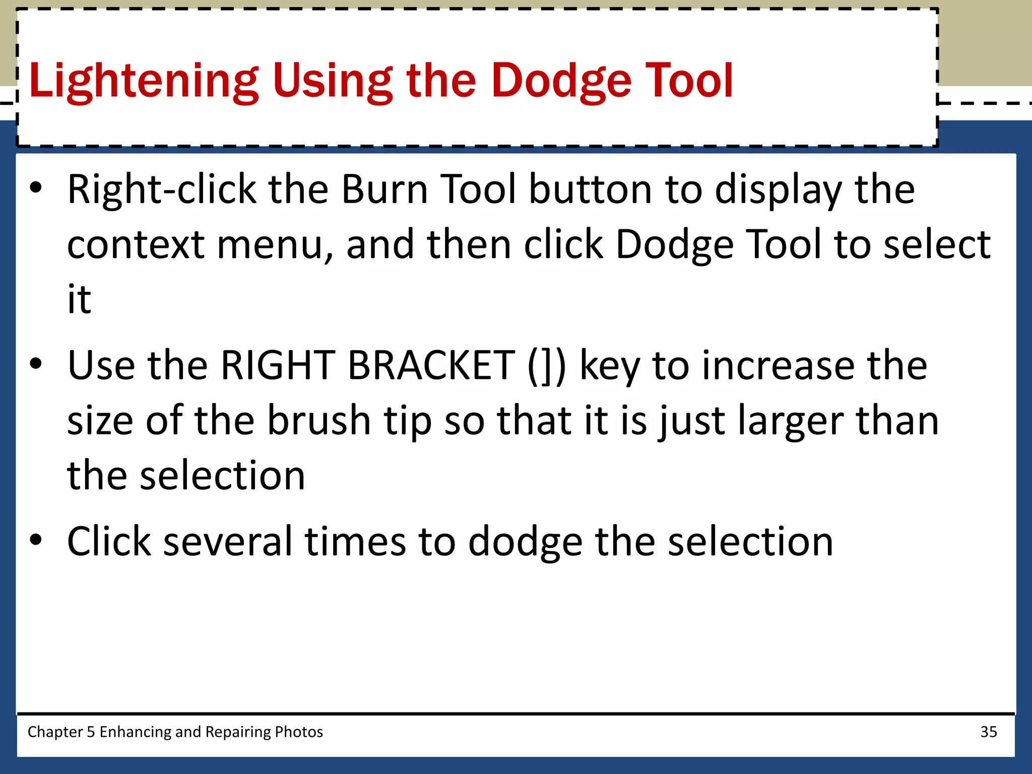 Photo ch05 ppt | PPTX | Photo Editing Software | Computer Software and Applications