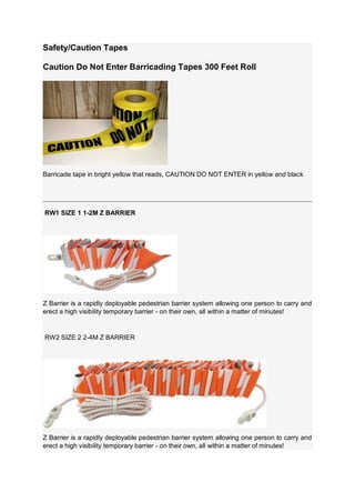 PSC Safety Caution Tapes | PDF