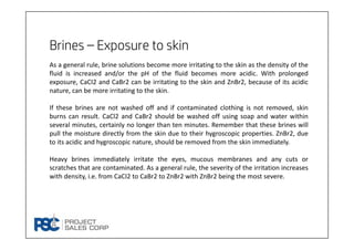 PSC safety range for brine handling | PPT