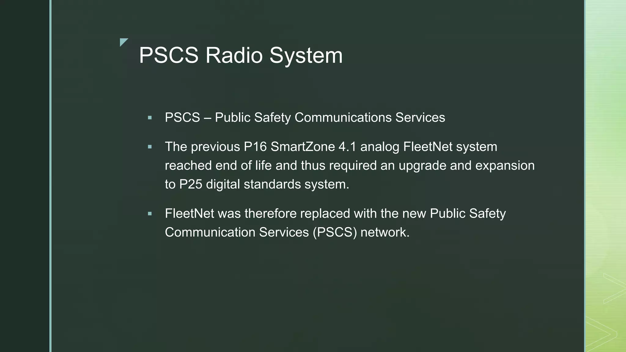 Pscs Radio System Presentation | PPTX