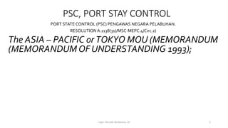 PORT STATE CONTROL TRAINING | PPTX