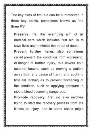 Social Awareness Program (SAP) | DOCX | First Aid | Injuries