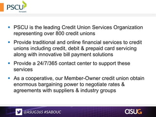 PSCU follows PCI Compliance Guidelines for Self-Service BI through Webi ...
