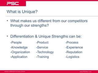 Psc Unique Strengths | PPT