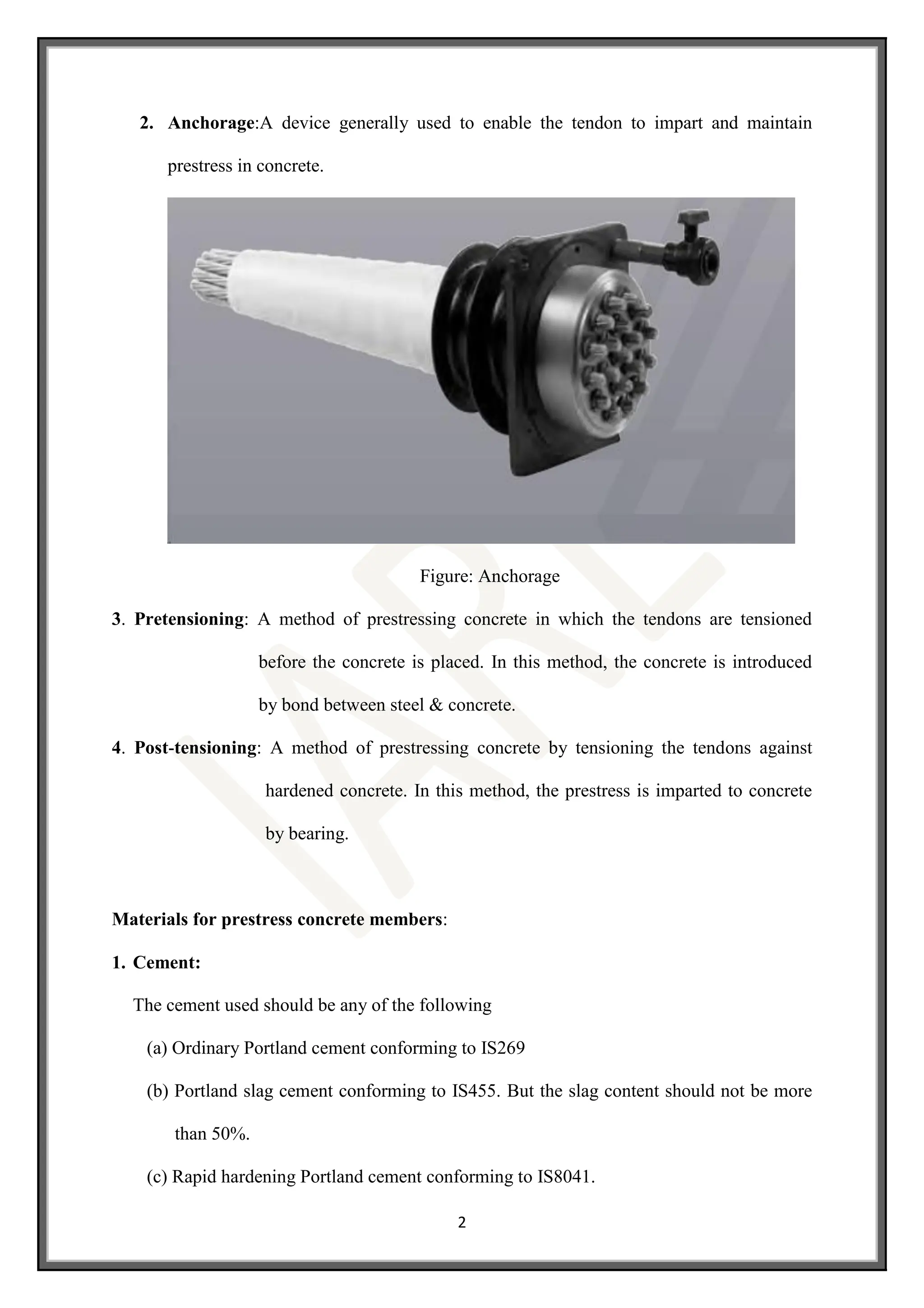 Prestressed concrete technology has syllabus and outline | PDF