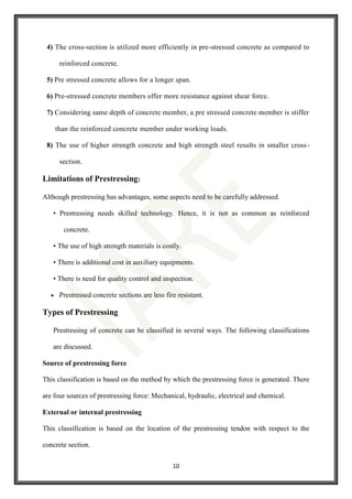 Prestressed concrete technology has syllabus and outline | PDF