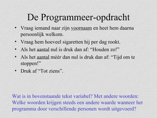 Psd - Programma Structuur Diagram | PPT