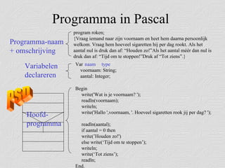 Psd - Programma Structuur Diagram | PPT