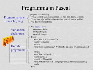 Psd - Programma Structuur Diagram | PPT